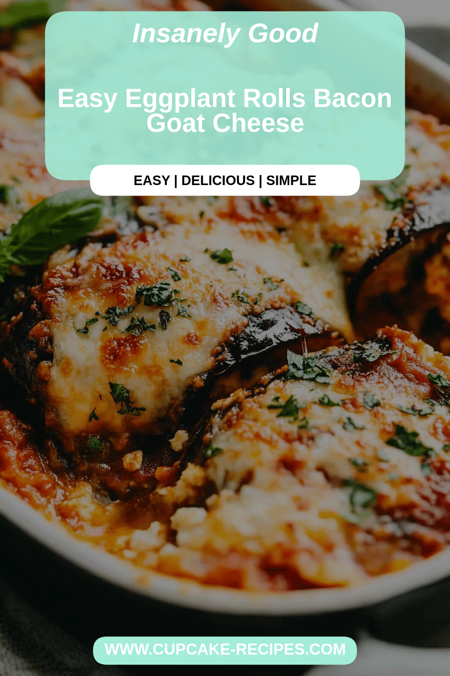 eggplant bacon goat cheese